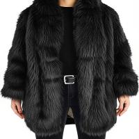 China Polyester Insulated Faux Fur Coat with High Abrasion Resistance and Cruelty-free Design for sale