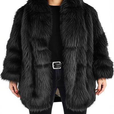 China Polyester Insulated Faux Fur Coat with High Abrasion Resistance and Cruelty-free Design for sale
