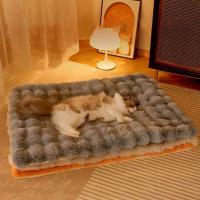China Plush Faux Rabbit Fur Pet Blanket - Machine Washable Hypoallergenic Custom Sizes for Ultimate Pet Comfort for sale