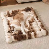 China Cat Bed Soft Cushion Pet Faux Fur Mat for sale
