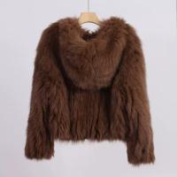 China Faux Fox Fur Double-Sided Hooded Jacket for sale