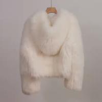 China Faux Fox Fur Double-Sided Hooded Jacket for sale