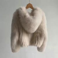China Faux Fox Fur Double-Sided Hooded Jacket for sale