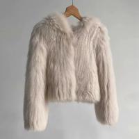 China Faux Fox Fur Double-Sided Hooded Jacket for sale