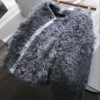China Glossy Faux Persian Lamb Fur Jacket for sale