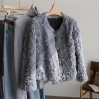 China Glossy Faux Persian Lamb Fur Jacket for sale