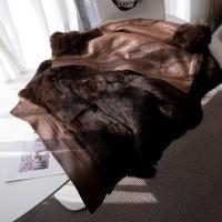 China Double Sided Faux Rabbit Fur Leather One Piece Coat for sale