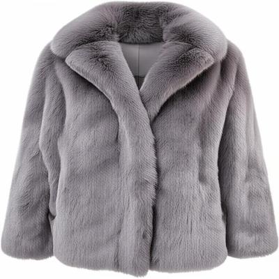 China High Insulation Faux Fur Coat with High Abrasion Resistance and Animal-Friendly Design for sale