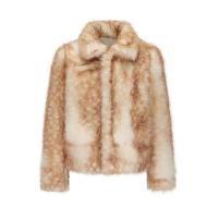 China Leopard print Deer Print Faux Fur Jacket for sale