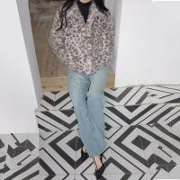 China Leopard print Deer Print Faux Fur Jacket for sale