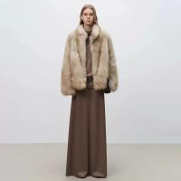 China Furry Thicken Faux Fox Fur Coat for sale