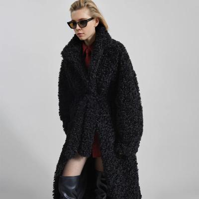 China Faux Shearling Robe Fur Coat for sale
