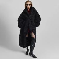China Faux Shearling Robe Fur Coat for sale