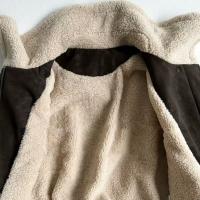China Retro Faux Lamb Fur Suede Parka Jacket for sale