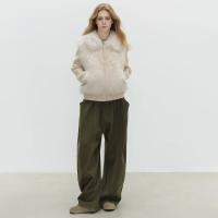 China Faux Mink Fur Patchwork Knitted Jacket for sale