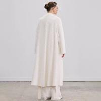 China Faux Mink Fur Striped Long Coat for sale