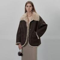 China Two Sided Faux Fur One Piece Fuzzy Coat for sale