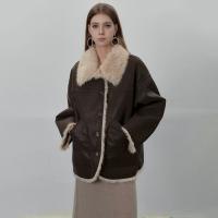 China Two Sided Faux Fur One Piece Fuzzy Coat for sale