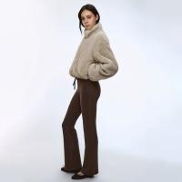 China High Quality Faux Fur Stand Up Collar Jacket for sale