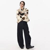 China Curly Cow Faux Lamb Fur Jacket for sale