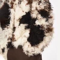 China Curly Cow Faux Lamb Fur Jacket for sale