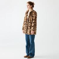China Retro Leopard Print Faux Fur Peggy Coat for sale