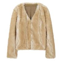 China Animal Print Faux Fur Short Coat for sale