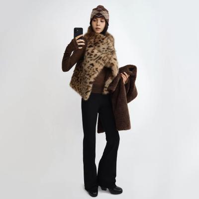 China One Piece Cutting Faux Fur Vest for sale