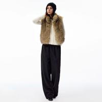 China Faux Mink Fur Plush Lapel Collar Vest for sale