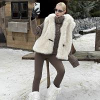 China Light Plush Versatile Fashionable Hooded Vest for sale
