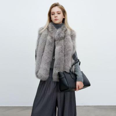 China Fashionable Faux Fox Fur Short Vest for sale