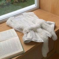 China Exquisite Duty Faux Sheep Rabbit Fur Weave Vest for sale