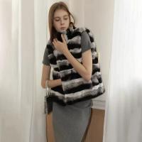 China Cream Latte Faux Rabbit Fur Faux Little Totoro Fur Vest for sale
