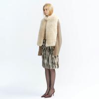 China Light Fluffy Faux Cashmere Fur Vest for sale