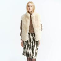 China Light Fluffy Faux Cashmere Fur Vest for sale