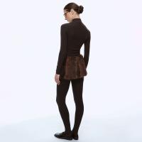 China Faux Fur Tube Top Low Waist Faux Fur Short Skirt for sale
