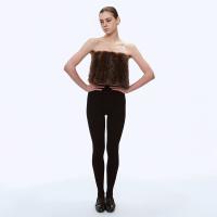 China Faux Fur Tube Top Low Waist Faux Fur Short Skirt for sale