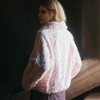 China HONGJUN Textured Faux Fur Polar Fleece Jacket for sale