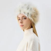 China Snow Leopard Print Faux Fur Cossack Hat for sale