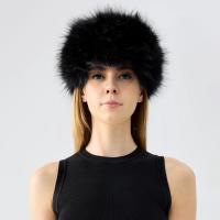China Snow Leopard Print Faux Fur Cossack Hat for sale