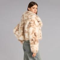 China Winter Women Chic Faux Fur Cropped Fluffy Jacket for sale