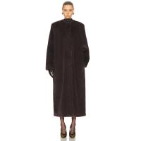 China Minimalist Elegant Small Round Collar High-quality Long Faux Fur Coat for sale