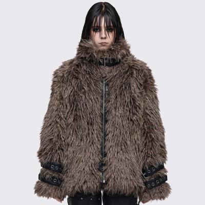 China Street Rock Style Foxy Faux Fur Jacket for sale