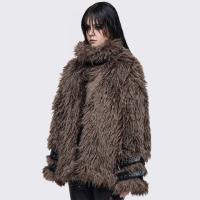 China Street Rock Style Foxy Faux Fur Jacket for sale