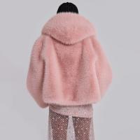 China Oversized Hooded High Quality Fluffy Faux Mink Fur Jacket for sale