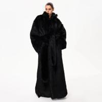 China Thick Oversized Faux Fur Long Fluffy Coat for sale