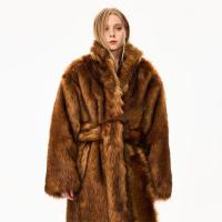 China Thick Oversized Faux Fur Long Fluffy Coat for sale
