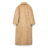 China Faux Persian Lamb Fur Oversized Long Coat for sale