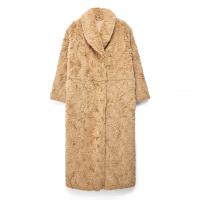 China Faux Persian Lamb Fur Oversized Long Coat for sale