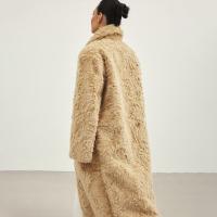 China Faux Persian Lamb Fur Oversized Long Coat for sale